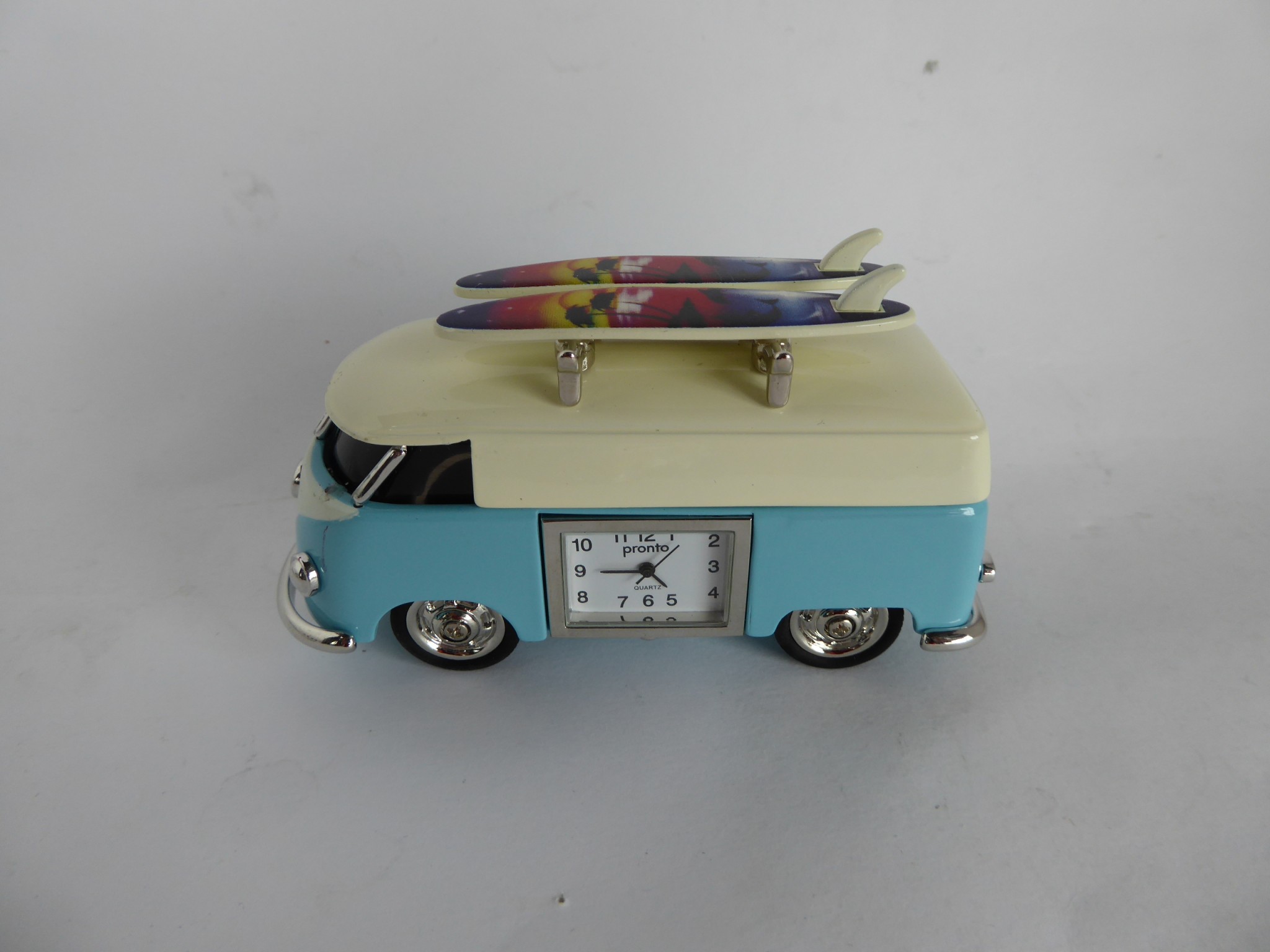 Novelty Blue Campervan Clock - Claphams National Clock Museum